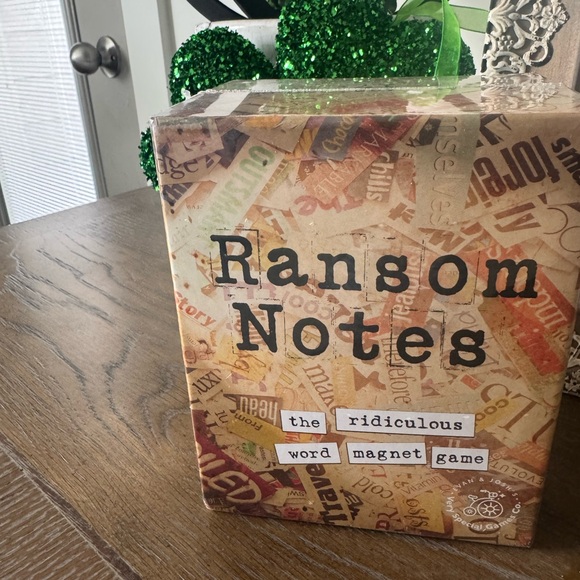 Games | Ransom Notes Game New In Box Never Opened Funny Magnet Game 17 ...
